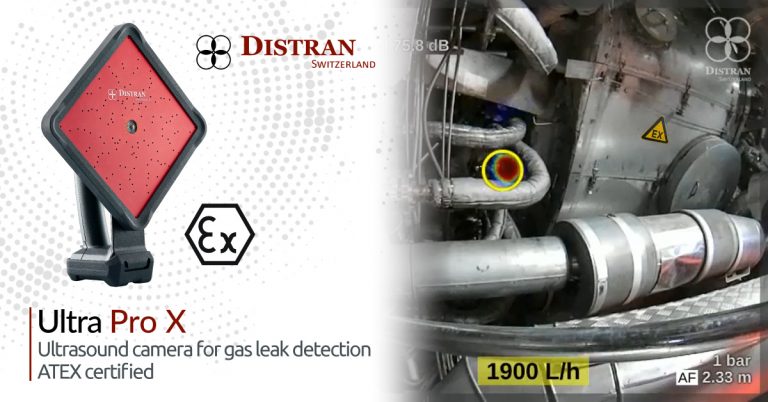 ATEX certified ultrasound camera for gas leak detection - Distran
