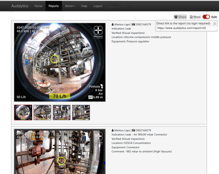 Distran Ultra Pro - Ultrasound camera for gas leak detection